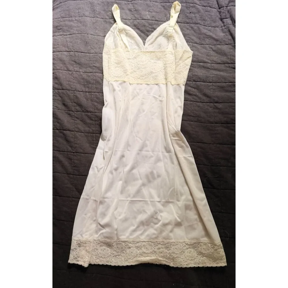 Source Unknown | Dresses | The Most Perfect Vintage Lace Trim Slip ...